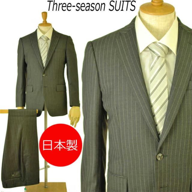 日本製秋冬用*Y体A体AB体サイズ4〜6のみ　ノータック　スリムスーツ：2B×1　RM307F★パンツ裾未処理