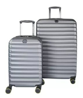 グラファイト【2個セット】デルセー ヘリウムエッジ 2個セット 36L-101L スーツケース 高耐久性 軽量 傷がつきにくい 伸縮型ハンドル 衝撃吸収型