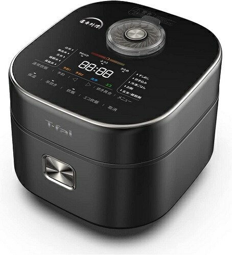 ティファール 炊飯器 5.5合 IH式 遠赤外線 「ザ・ライス」 ブラック RK8808JP 保温 釜 無洗米 玄米 雑穀米 すしめし 炊き込み 炊き冷凍ご飯 おかゆ お粥 早炊き