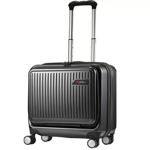 【42L】スイスミリタリー SM-C318 18in スーツケース ダークグレー 耐久 軽量 知的 カジュアル 360°回転 小回り SWISS MILITARY 18in Suitcase Dark Gray