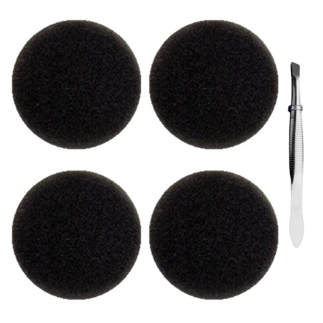 GIZLABO アイリスオーヤマ 掃除機 互換 スポンジフィルター ブラック ピンセット付 極細軽量 スティッククリーナー用 互換 消耗 部品 4枚入り IC-SLDC4 KIC-SLDCP6 ...