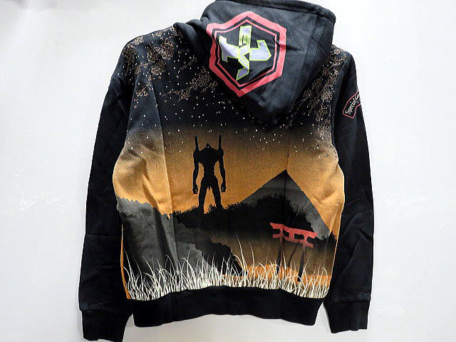 エヴァンゲリオンＸ錦コラボ　前開きパーカー　初号機星空柄