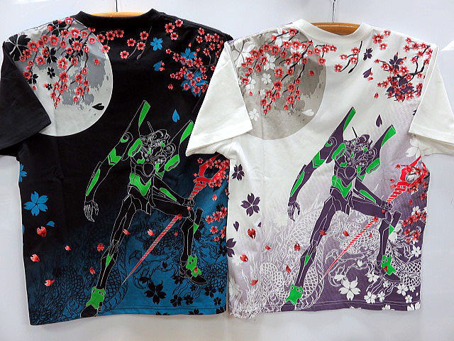 エヴァンゲリヲンＸ錦コラボ 半袖Ｔシャツ　雅桜初号機　EVA×NISHIKI