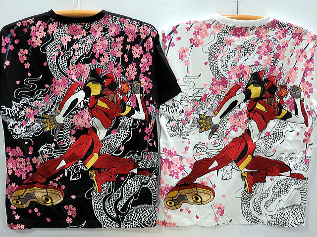 エヴァンゲリヲンＸ錦コラボ 半袖Ｔシャツ　桜龍弐号機　　EVA×NISHIKI