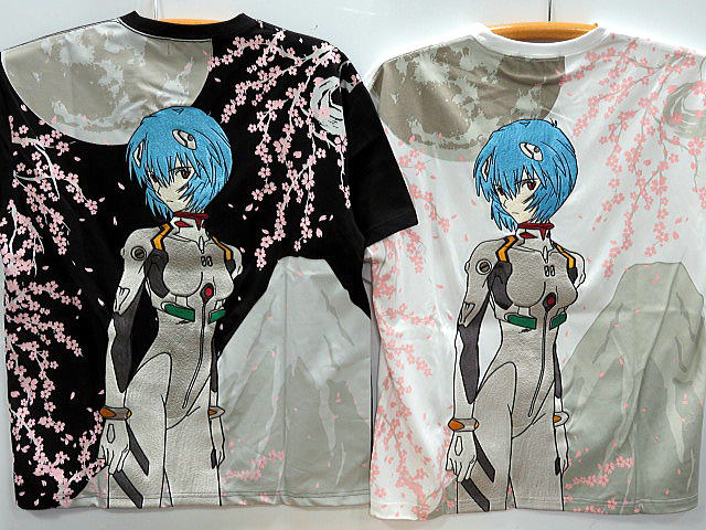 エヴァンゲリヲンＸ錦コラボ 半袖Ｔシャツ　綾波 富士桜　　EVANGELION×NISHIKI