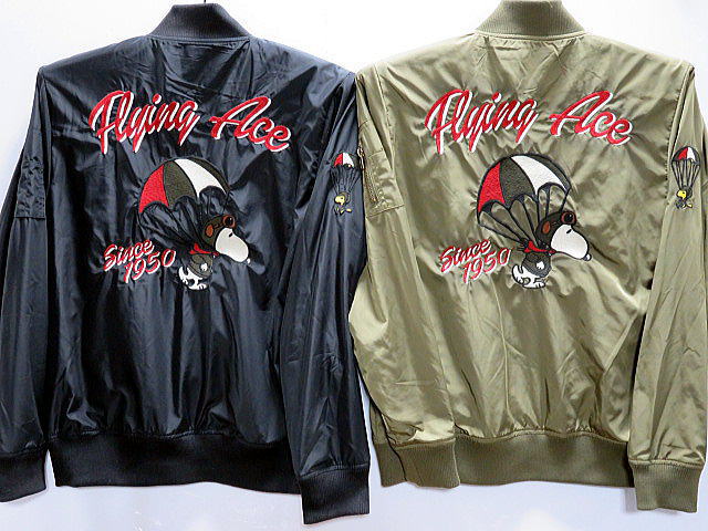 LOWBLOW KNUCKLE X PEANUTS　　FLYING ACE   MA-1ジャケット