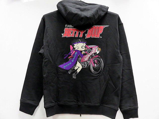 BETTY BOOP ×  LOW BLOW KNUCKLE   特攻BETTYフルZIPパーカー　ローブローナックル X ベティ