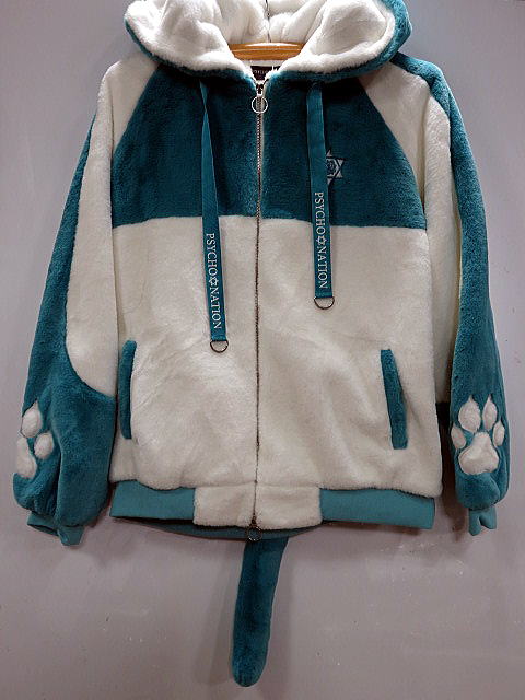 PSYCHO NATION  猫耳ファーフード　ブルゾン　サイコネーション