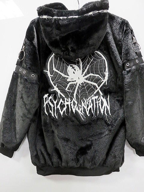 PSYCHO NATION  スパイダー フェイクファーブルゾン　サイコネーション