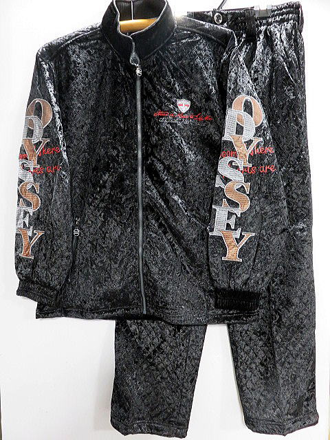 Eddie Odyssey フロッキー素材　中綿ジャケット　上下セットアップ