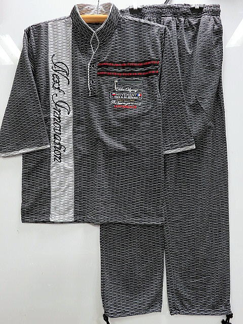 Eddie Odyssey　七分袖ジャガードTシャツ上下セットアップ　オデッセイ