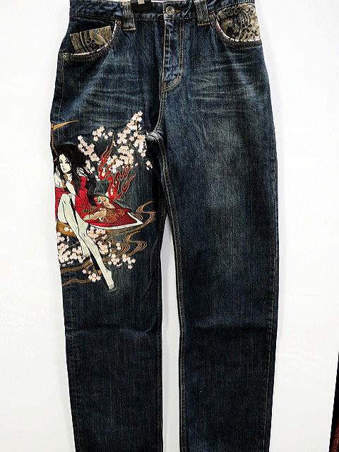 抜刀娘　妃那　３連ポケット　デニムパンツ　絡繰魂