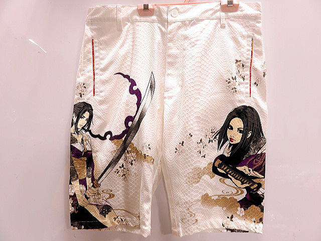 絡繰魂　カラクリ魂　和柄　抜刀娘　ジャガードショートパンツ　凛　穂乃香　パイソン　KARAKUR