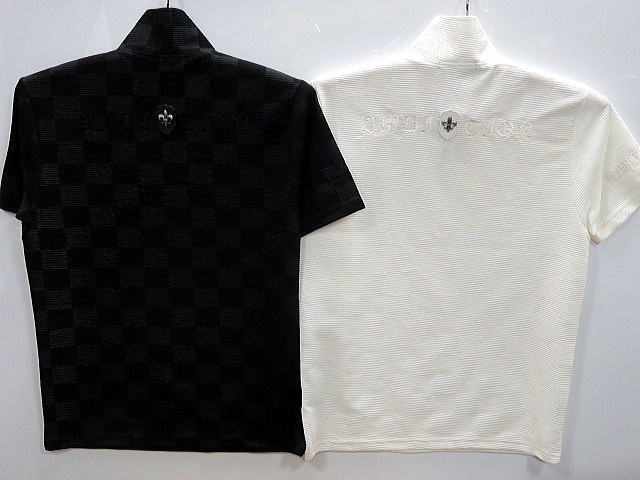 Be Ambition  半袖Tシャツ ジップアップ　百合ワッペン＆ロゴ刺繍　ビーアンビション