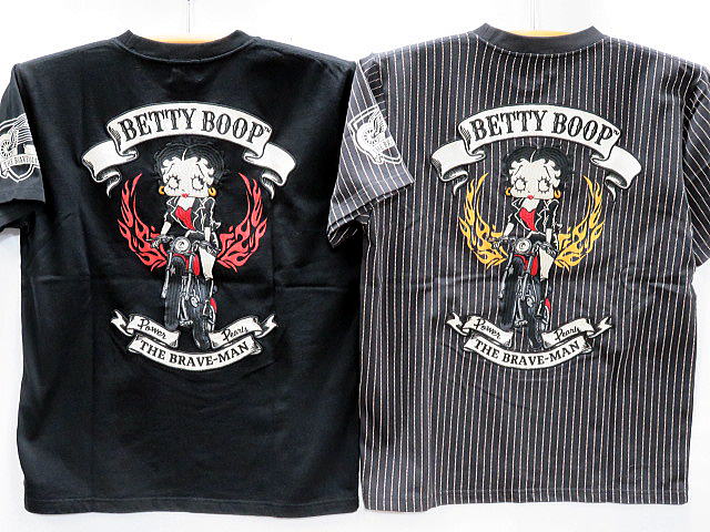 Betty Boop X THE BRAVE MAN　半袖Tシャツ　ベティ