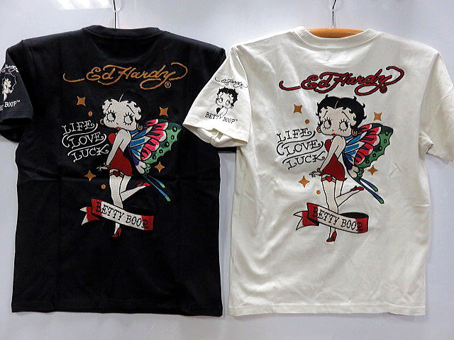 BETTY BOOP X Ed Hardy　半袖Tシャツ　エド・ハーディー edhardy ベティ
