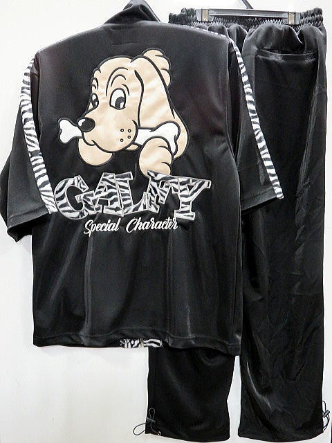 GALFY  ゼブラ切替半袖ジャージ上下セット　ガルフィ