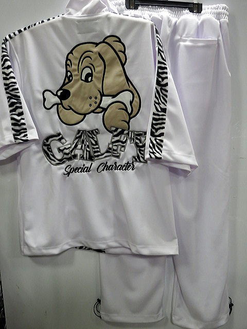 GALFY  ゼブラ切替半袖ジャージ上下セット　ガルフィ