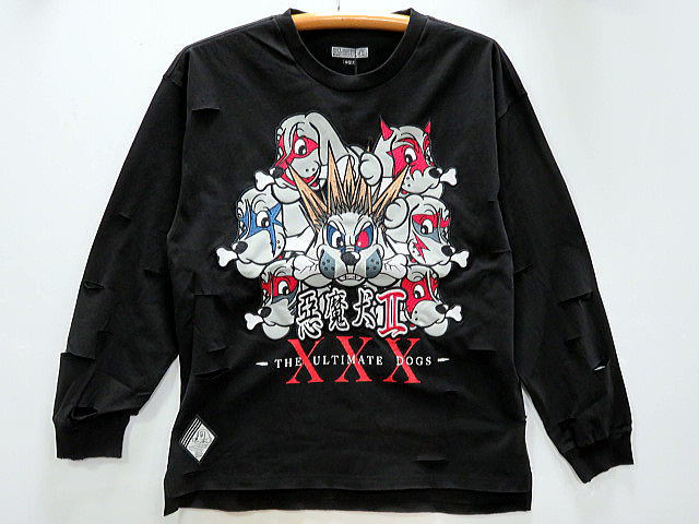 CRUTCH GALFY ガルフィー ダメージ加工 長袖Tシャツ