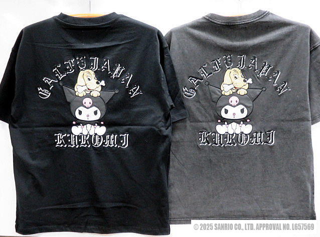 GALFY  X KUROMI 　半袖Tシャツ　クロミ　 ガルフィ【代引不可商品】