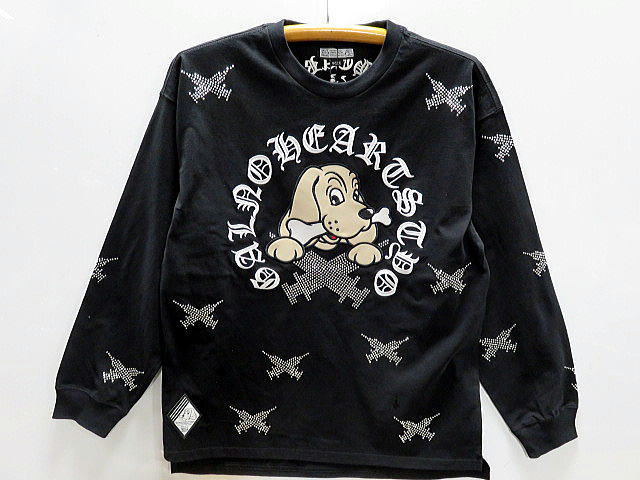 CRUTCH GALFY ガルフィ　ラインストーン長袖Tシャツ