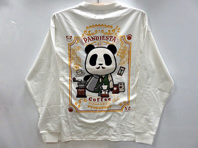 PANDIESTA JAPAN　長袖Tシャツ　熊猫カフェ　パンディエスタ