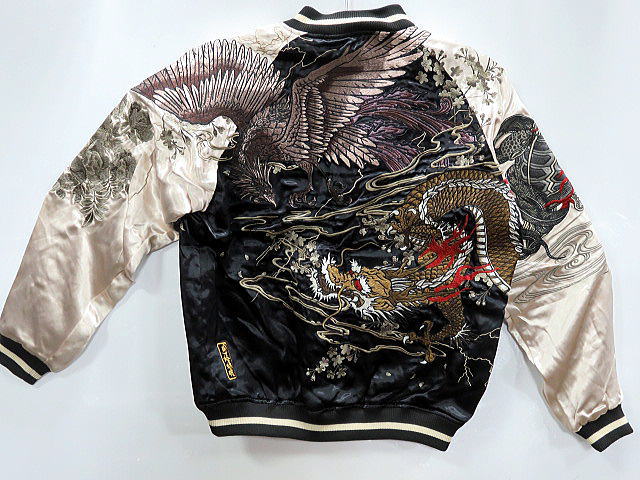 絡繰魂 粋 　リバーシブルスカジャン　四神降臨　和柄　カラクリ魂  KARAKURI