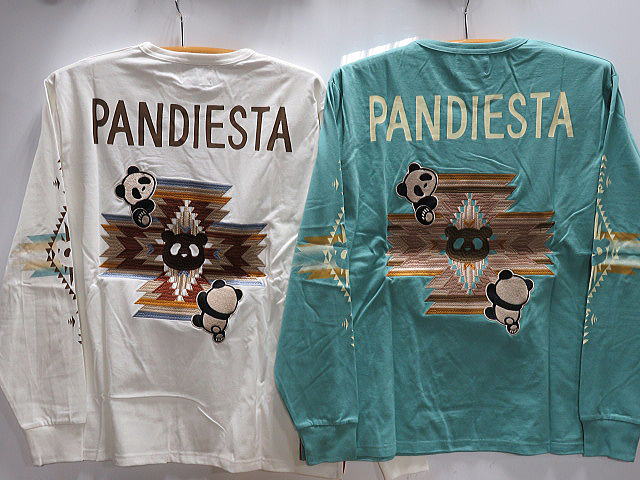 PANDIESTA JAPAN　長袖Tシャツ　ネイティブパンダ  パンディエスタ