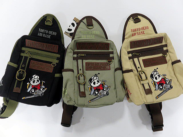PANDIESTA JAPAN　熊猫謹製 ミリタリーボディバッグ　パンディエスタ