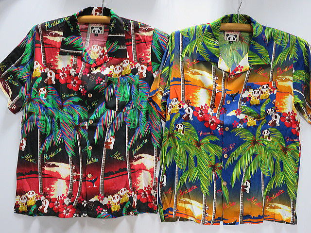 PANDIESTA JAPAN　ヤシの木パンダ アロハシャツ　 パンディエスタ