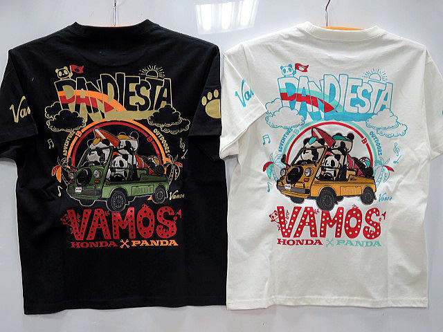 HONDA × PANDIESTA　半袖Tシャツ　Vamos Go To The Sea　ホンダ×パンディエスタ