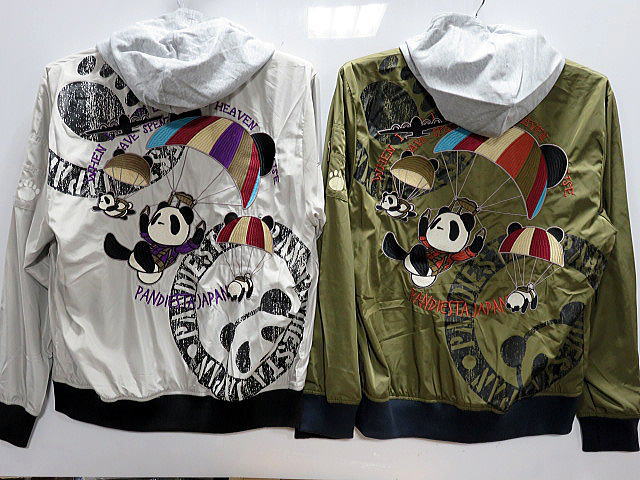 PANDIESTA JAPAN　熊猫空挺部隊MA-1 ジャケット　フード取外し可　パンディエスタ