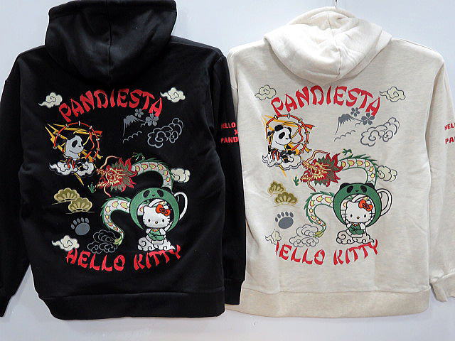 Hello Kitty × PANDIESTAJAPAN　風雷神フルZIPパーカー　ハローキティ×パンディエスタ