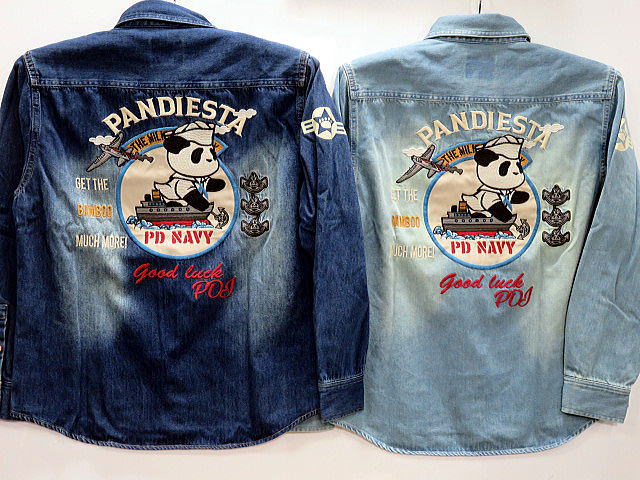 PANDIESTA JAPAN　キャプテンパンダ デニムシャツ　パンディエスタ