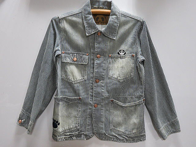 PANDIESTA JAPAN　デニムジャケット　のぞきパンダ刺繍　パンディエスタ