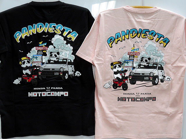 HONDA × PANDIESTA　半袖Tシャツ　シティとモトコンポ　ホンダ×パンディエスタ