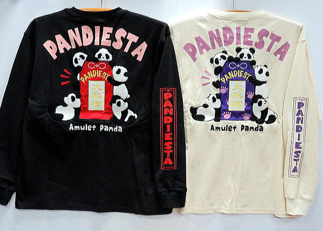 PANDIESTA JAPAN　長袖Tシャツ　お守りパンダ　パンディエスタ
