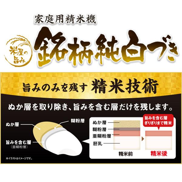 アイリス　精米機　銘柄純白づき　RCI-B5-W