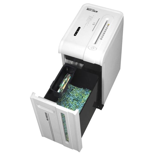 明光商会　MSシュレッダー　A4サイズ対応　最大細断枚数20枚　細断サイズ4.0×40.0mm　MSR-20CM