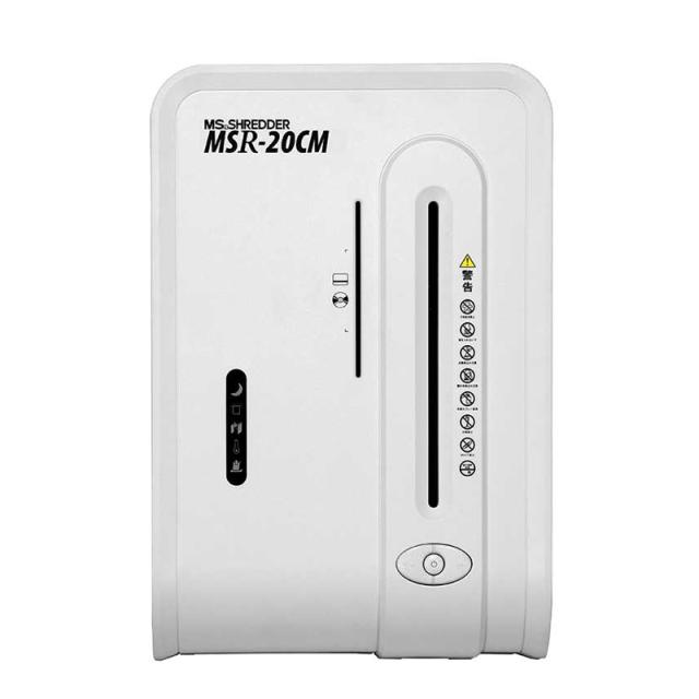 明光商会　MSシュレッダー　A4サイズ対応　最大細断枚数20枚　細断サイズ4.0×40.0mm　MSR-20CM