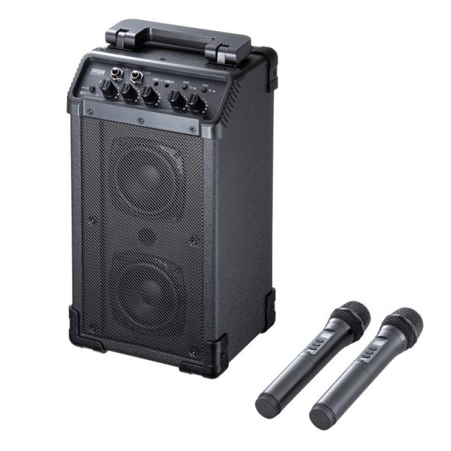 サンワサプライ　ワイヤレスマイク付き拡声器スピーカー(最大40W)　MM-SPAMP21