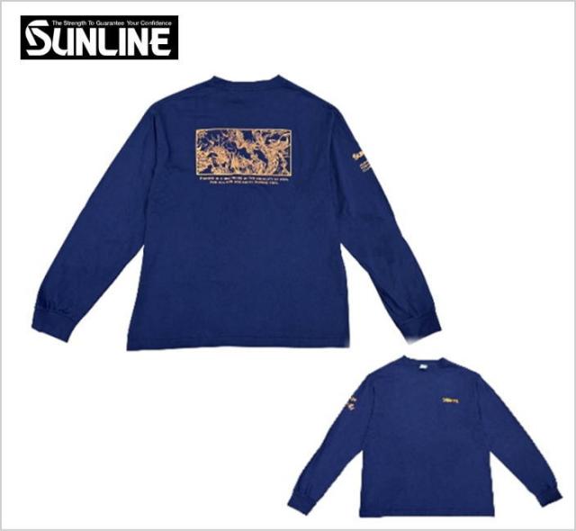 2025年秋冬サンライン新製品ご予約 コットンロングTシャツ SUW-15506LT ネイビー XXL 10月発売予定の通販はau PAY ...