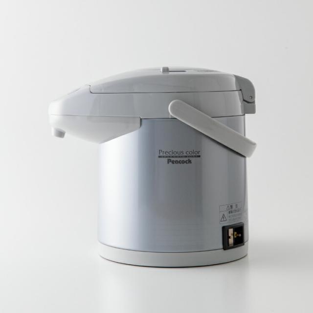 公式 電気ポット 3L おしゃれ 3.0L 保温 大容量 大型 電気 湯沸かしポット 湯沸かし ピーコック 湯沸かし器 ポット エアーポット お湯 熱湯 再沸騰 カルキとばし 空だき防止 電気保温ポット 電動給湯 3リットル ホワイト 新生活 プレゼント ギフト WMJ-30