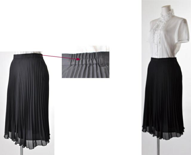 レディース 3点 スカートスーツ 2スカート ウエストゴム入り