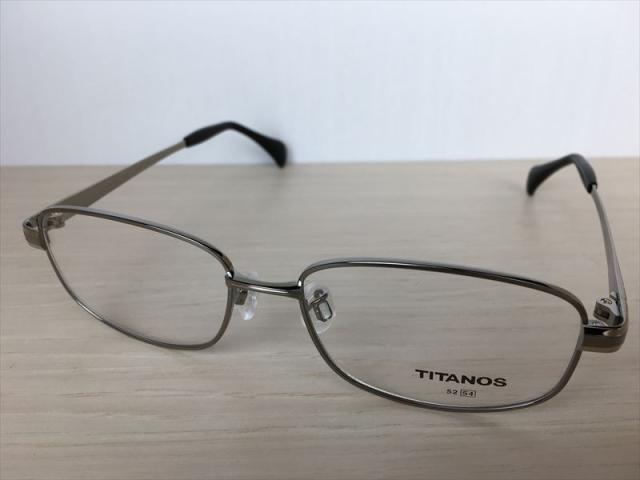 TITANOS（チタノス） T-1327/CB0GP1（シルバーグレー） メガネフレーム 54サイズ 新品