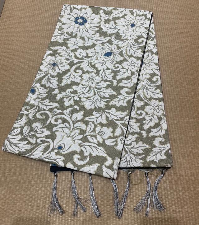 【袋帯】西陣廣部　花唐草金銀糸
