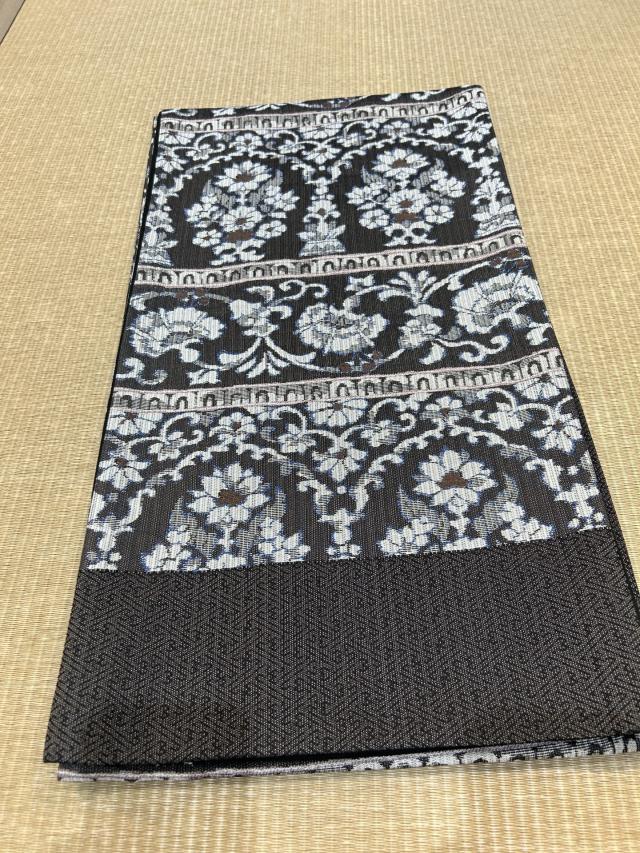 【袋帯】更紗調段織 イシハラ