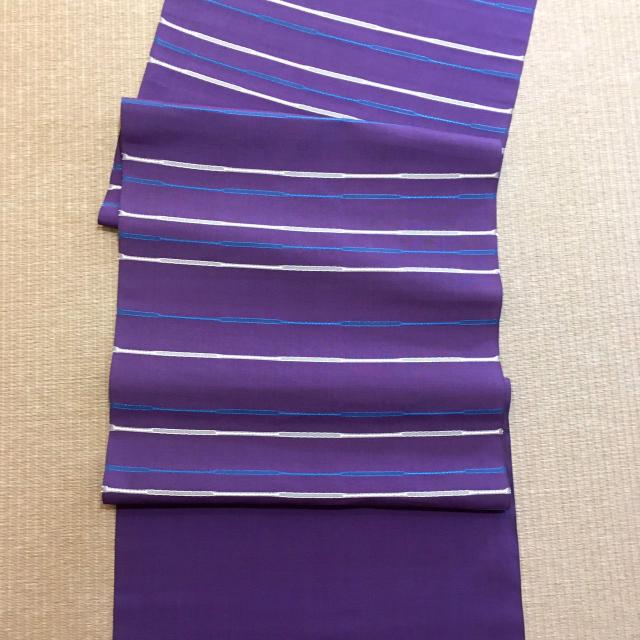 【名古屋帯】米沢 野々花染工房 ロートン織うつろい九寸 当店オリジナル