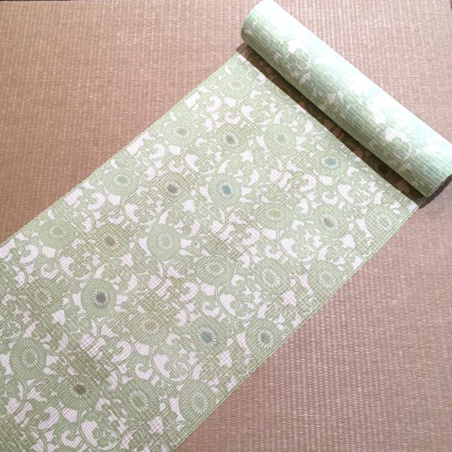 【夏正絹きもの】絹紅梅 東京松煙染