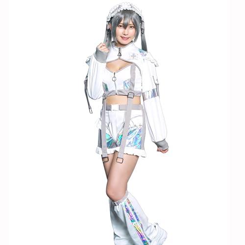 クリアストーンClearstone サイバーイリス コスプレ ハロウィン エンジェル 天使 スモーク レディース グレー 衣装 仮装 コスチュー